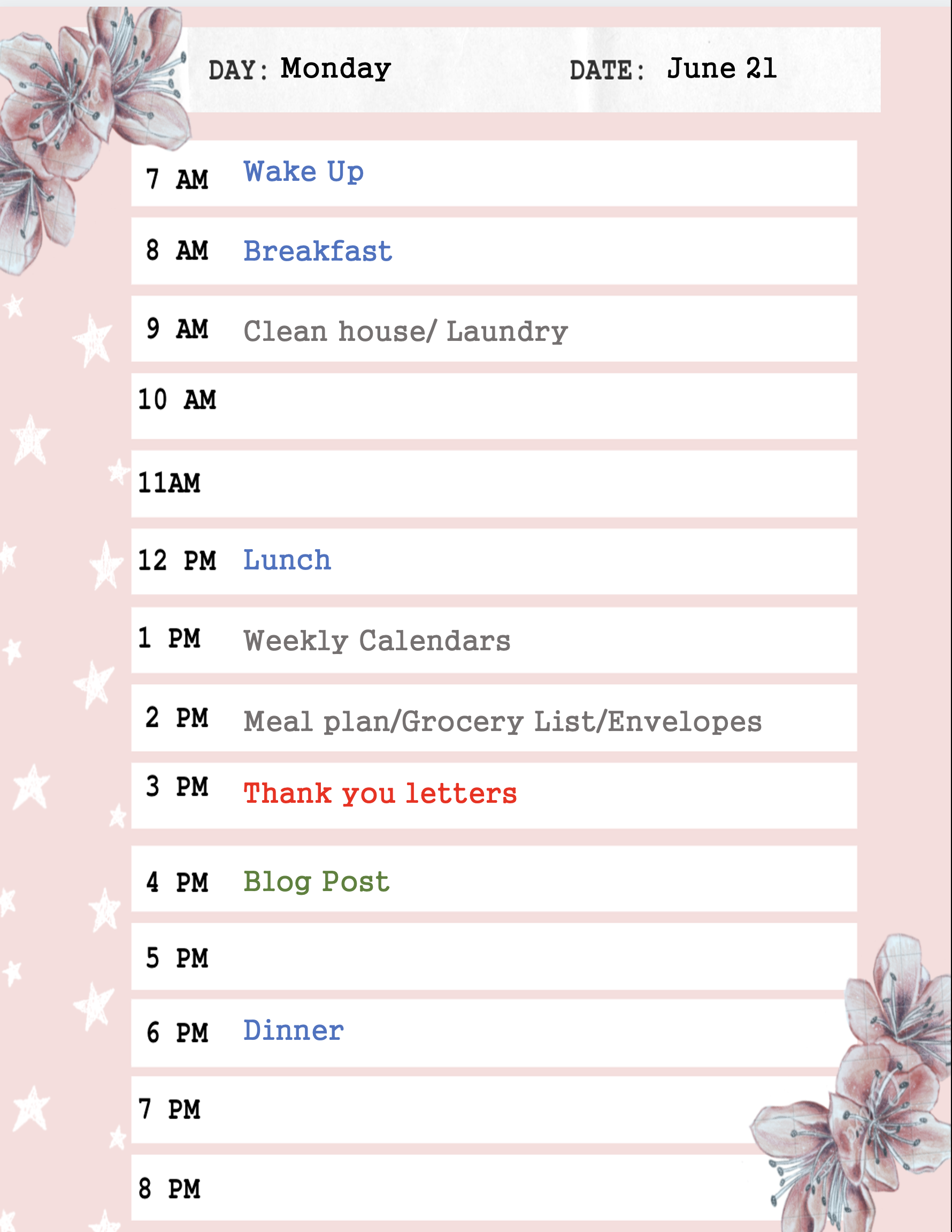 Helpful Tips to Plan for a Successful Week – Made With Grace Home